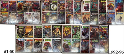 SPAWN #1-50 (1992-96)- FIRST 50 ISSUES- TODD MCFARLANE- IMAGE- VF+/NM ...