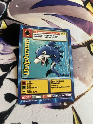 Bandai 1999 Digimon Digi Battle #St-35 Dolphmon 1st Edition LP | eBay