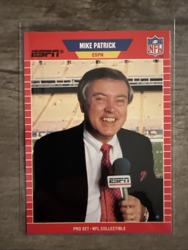 1989 Pro Set Football - MIKE PATRICK #7 Announcer - ESPN | eBay