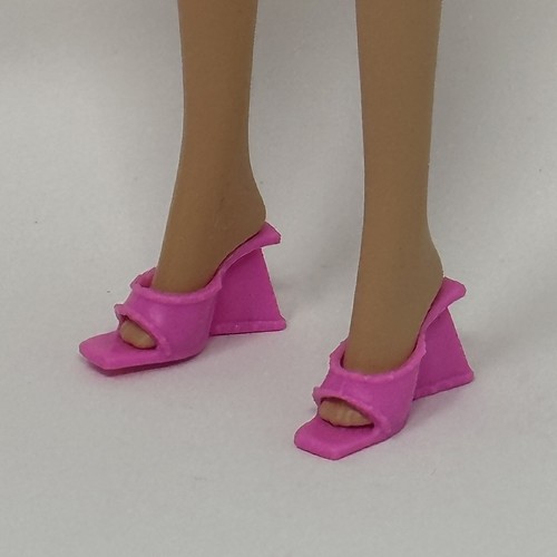 Mattel Barbie Pink Mules Beach Sandals Shoes For Doll | eBay