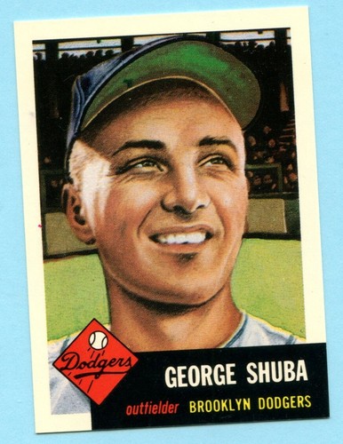 1953 Topps Archives #34 George Shuba - Brooklyn Dodgers | eBay