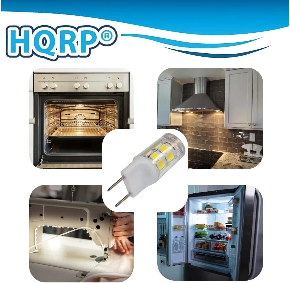 2-Pack HQRP 110V G8 Bi-Pin Base 17 LEDs Light Bulb for Microwave ovens ...