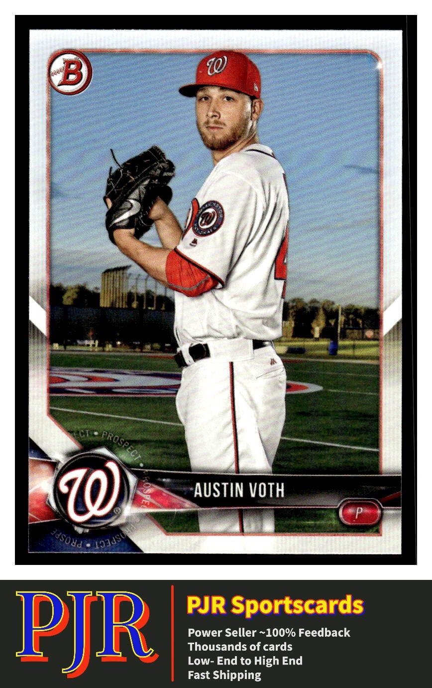 2018 Bowman #BP74 Austin Voth Washington Nationals Buy 4 - 35% OFF | eBay