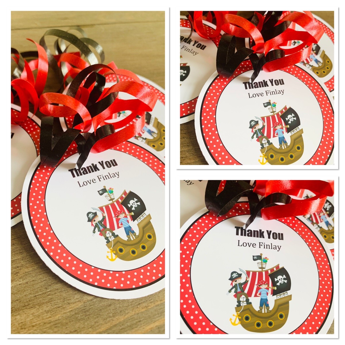 Pirate Party Favor Tags Fun Pirate Favors Don't Forget To Grab Yer'