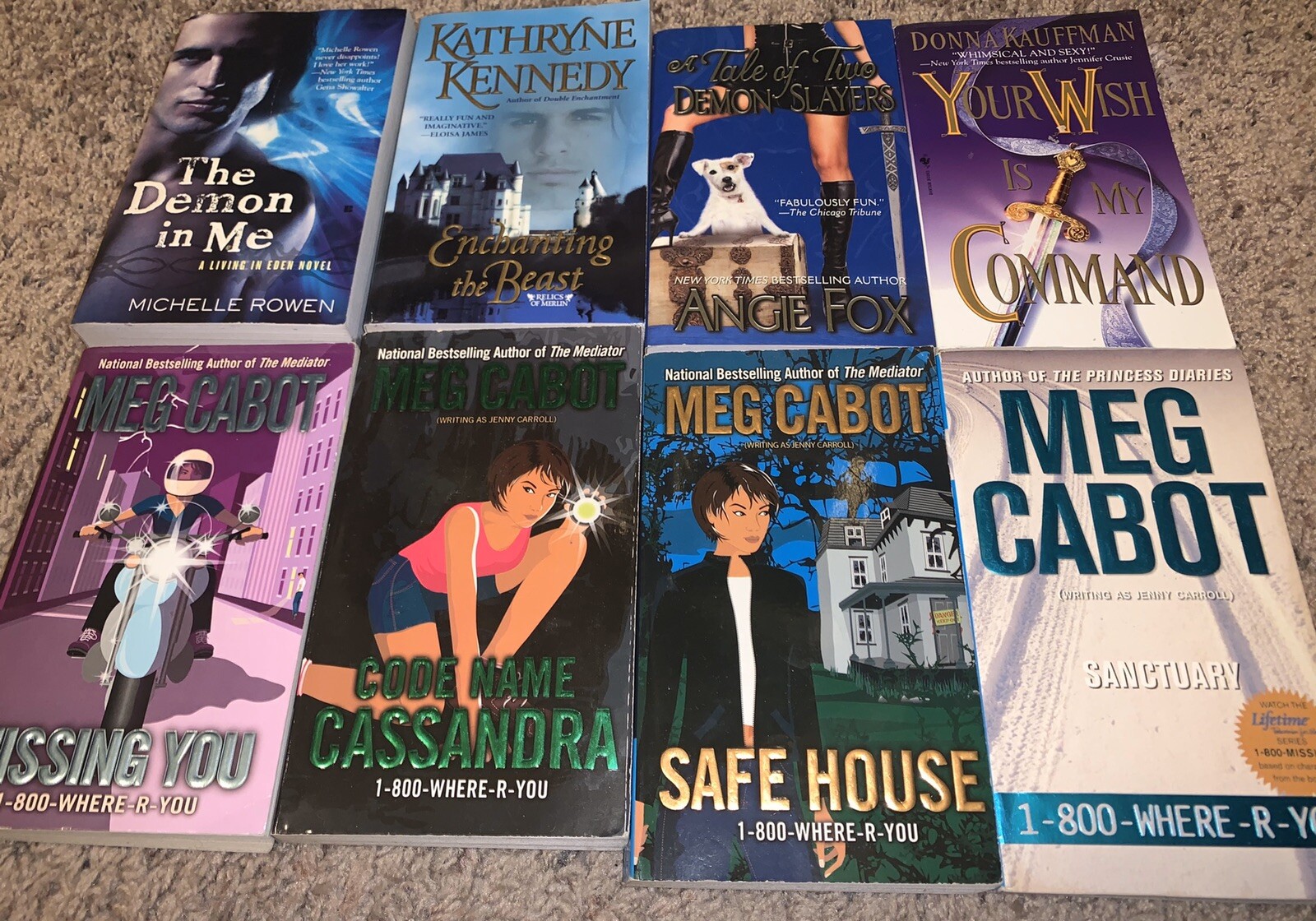 Lot of 8 Paranormal Romance Meg Cabot Michelle Rowan Angie Fox Fiction ...