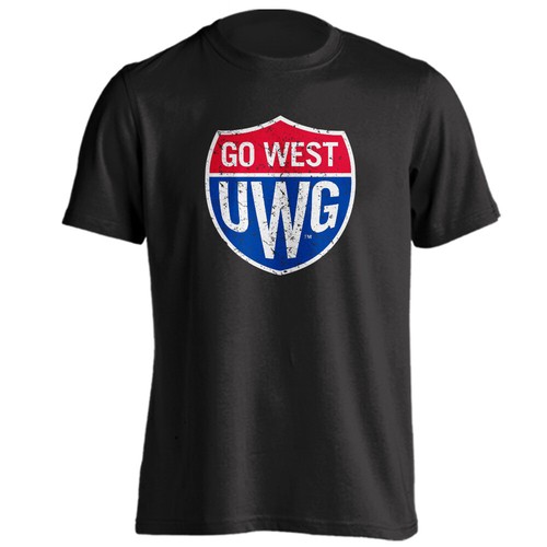 University of West Georgia UWG Wolves Go West Shield Tee Short Sleeve T ...