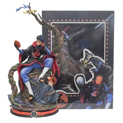Naruto Akatsuki Figure Tobi Uchiha Obito Sit on Tree Collection Model ...