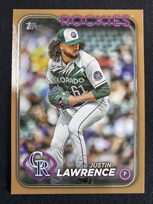 2024 Topps Series 1 Baseball Gold Justin Lawrence #259 Rockies /2024 | eBay