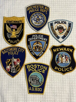Various Police Shoulder Patches, NYPD, Boston, Baltimore and more | eBay