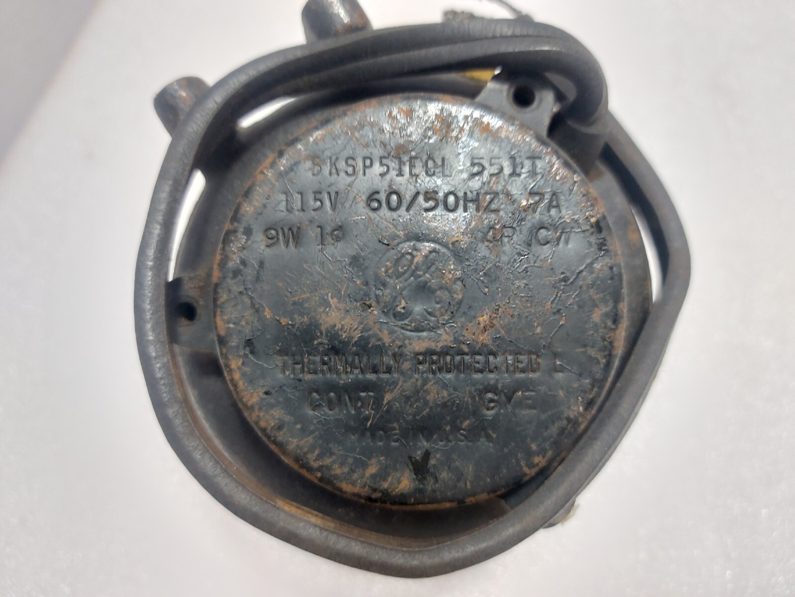 GE Electric Bearing Fan Motor 5ksp51ecl 551t 115v 60/50 Hz .7a 1550 RPM ...