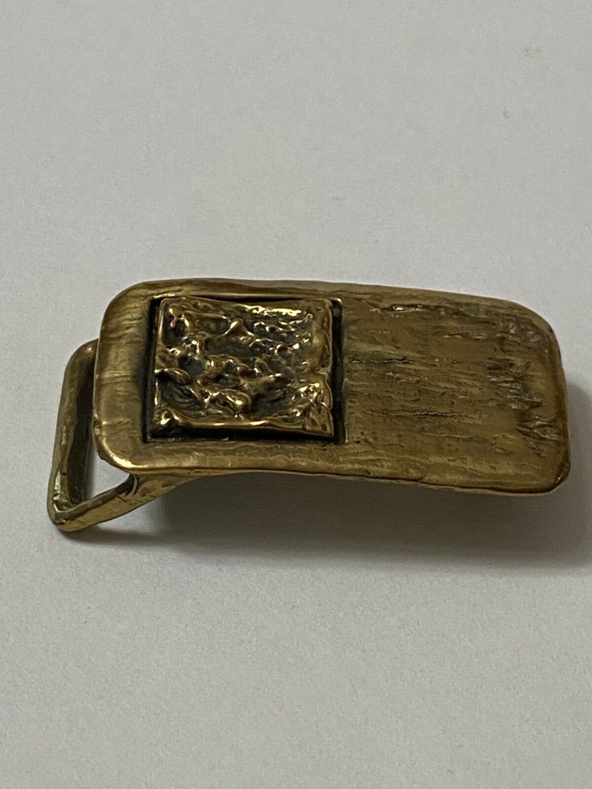 Vintage Signed Ivar Hyden Brass Belt Buckle 1979 RARE Framed Nugget | eBay