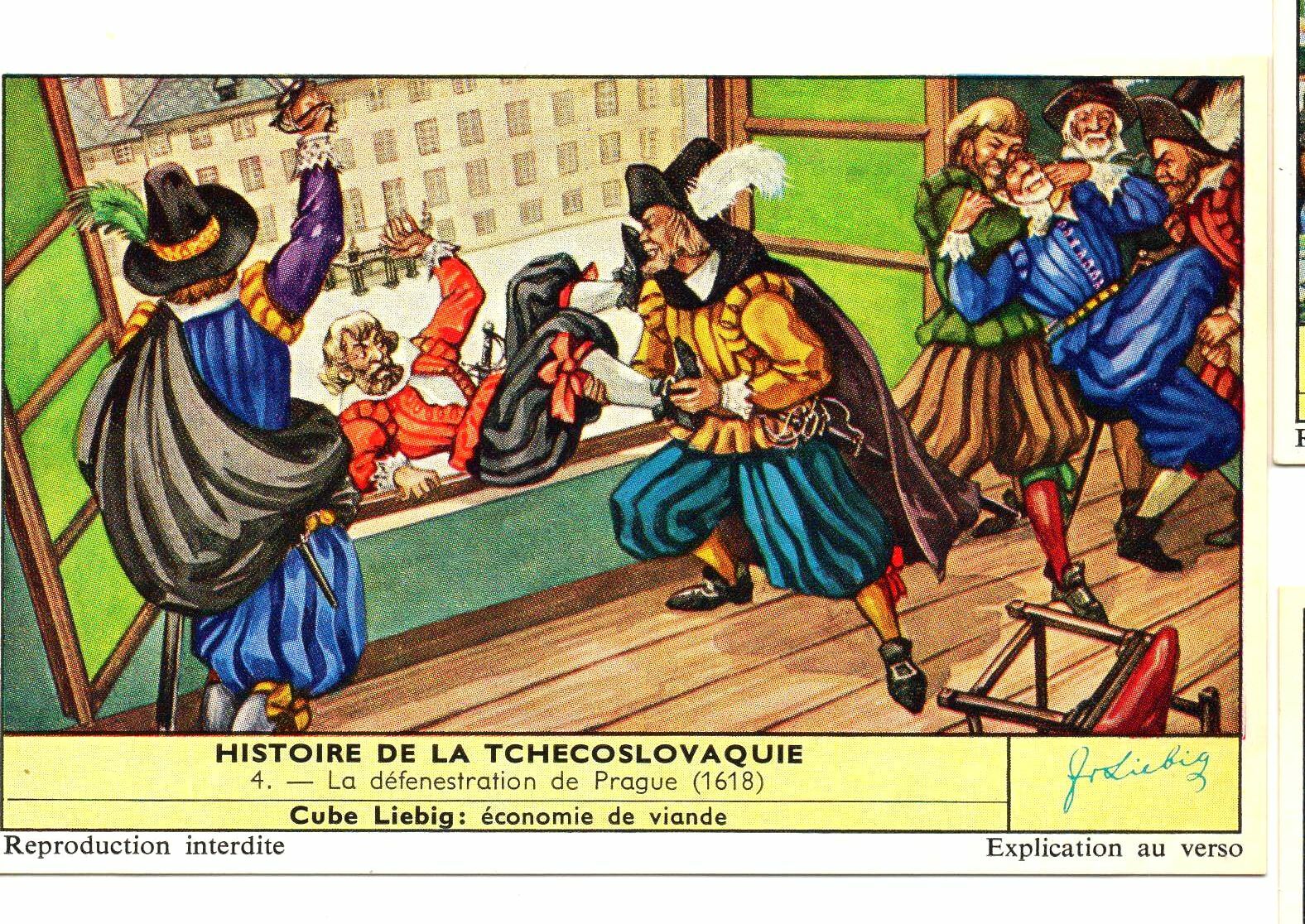 S1768- CHROMO LIEBIG - 1961 - " HISTOIRE DE LA TCHECOSLOVAQUIE " : 4 ...