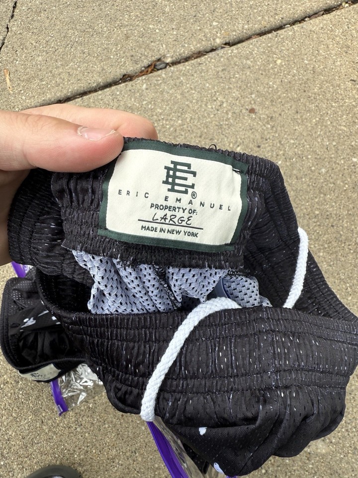 Eric Emanuel EE Basic Short Black Skyline Size L Brand New | eBay