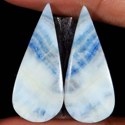 natural SCHEELITE pair pear cabochon loose gemstone 20.50 Carat ...