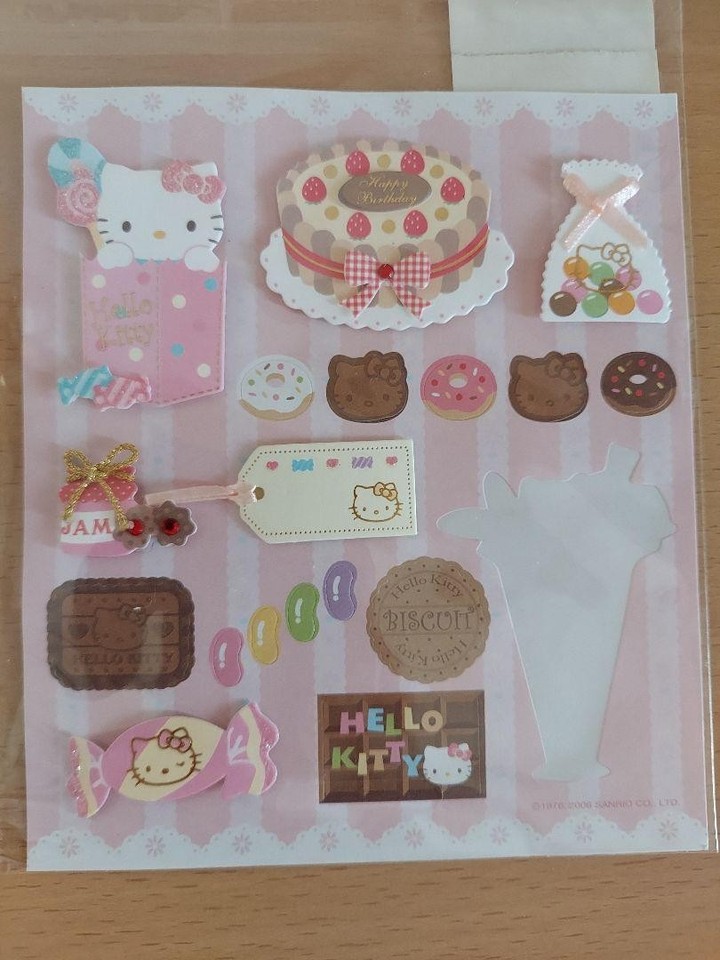 Hello Kitty sticker sheet, stationery, used, cute design | eBay
