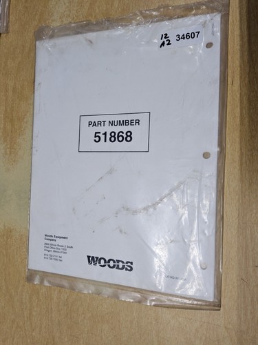 WOODS GILL Box Scrapers, Operator's Manual 1996. See photo for all ...