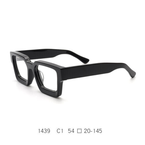 Deluxe Thick Acetate Retro Full Rim Eyeglass Frames Square Spectacles ...