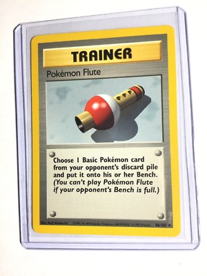 POKEMON FLUTE - Base Set - 86/102 - Uncommon - Pokemon Card - Unlimited ...