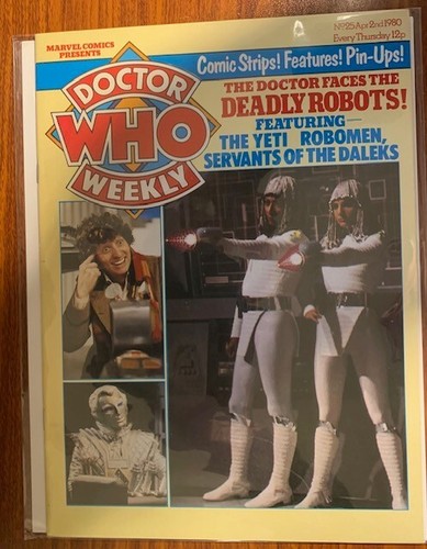 Vintage Doctor Who Weekly #25 April 2, 1980 Tom Baker Free Shipping | eBay