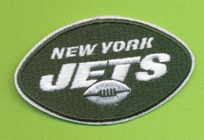 2-1/2" x 1-1/2" Embroidered Helmet Iron On Patch - New York Jets | eBay