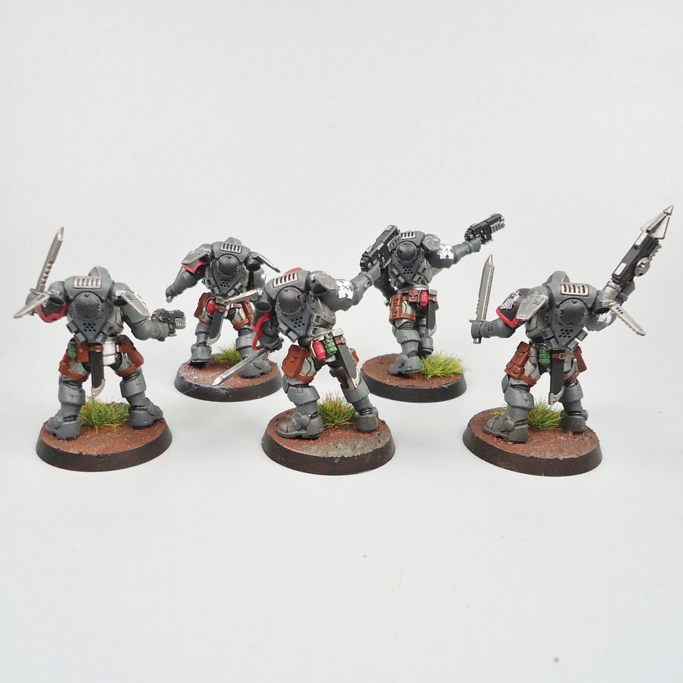 Space Marines Raven Guard Primaris Reivers x5 Painted - Warhammer 40k ...