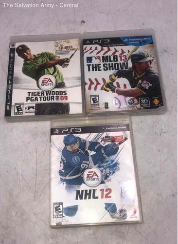 Sony PlayStation 3 MLB 12 NCAA Football 10 3D Convertible Video Games ...