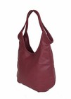 Dark Red Leather Hobo Bag, Stylish and Fashion Handbag, Casual Bags ...