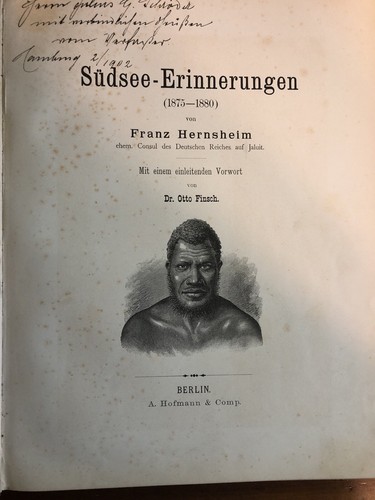 Rare 1883 Sudsee-Erinnerungen; Dr. Otto Finsch; South Sea Memories | eBay