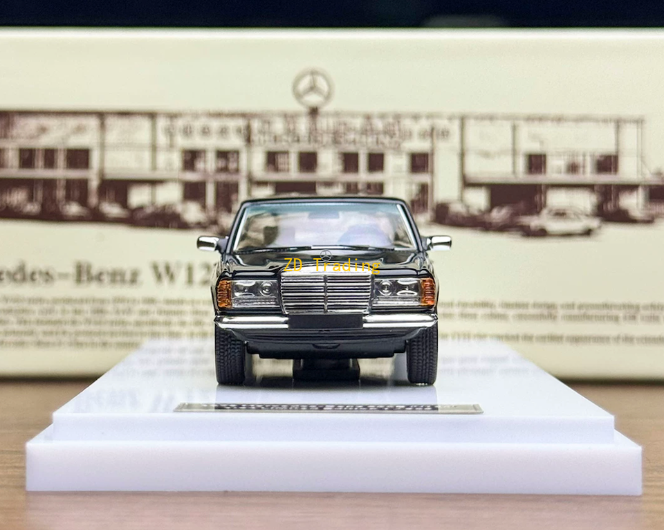 ZD GOC 1:64 Black 1976 230E W123 Luxury Limo Luxury Model Diecast Metal ...
