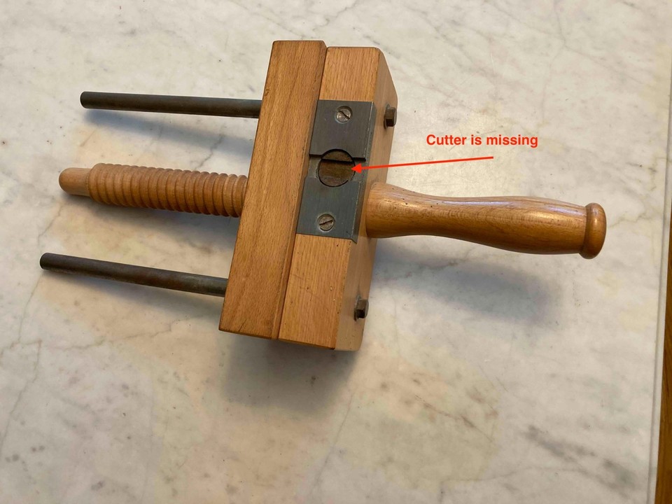 Vintage Dryad Leicester Bookbinding Plough Plane. Missing the cutting ...