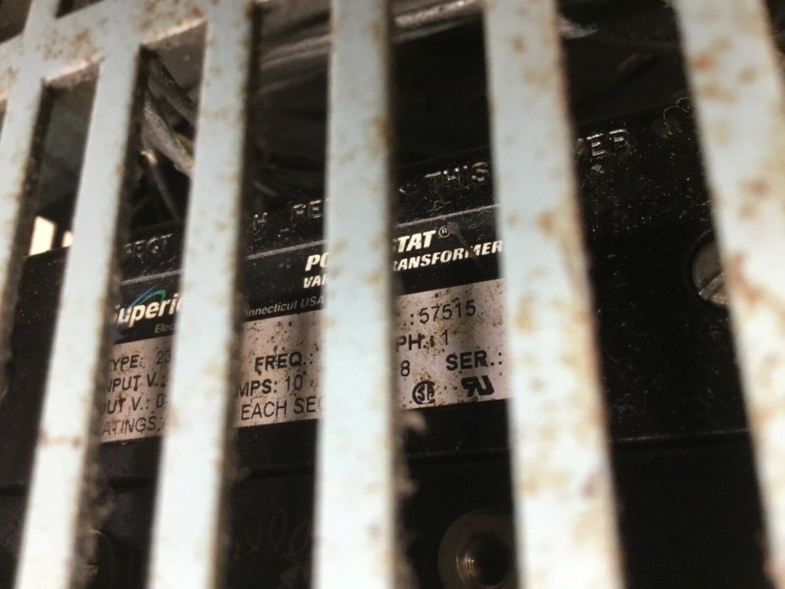 Superior Electric PBA30-N01-2 Powerstat Variable Transformer 1 Phase ...