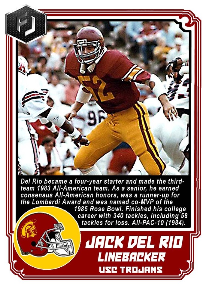 ACEO JACK DEL RIO USC TROJANS CUSTOM HAND MADE ART CARD | eBay