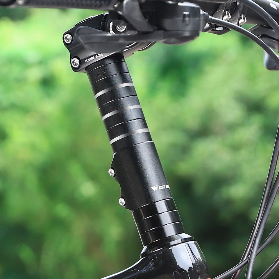 MTB Bike Fork Stem Extender Aluminum Bicycle Handlebar Riser Extension ...