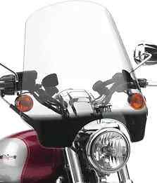 NC Street Shield Windshield Smoke 18in Quickset 1in Harley Night Train ...