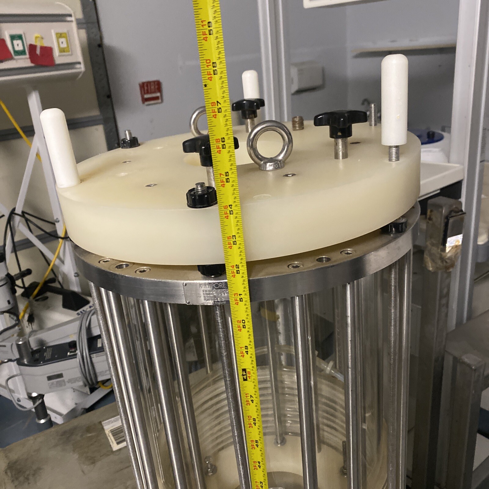 Large Millipore QVF Borosilicatglass Chromatography Column | eBay