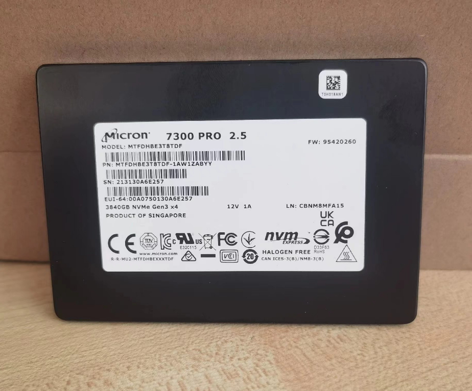 MICRON 7300 PRO 3.84TB SSD U.2 HTFDHBE3T8TDF SSD 2.5" NVMe 3480GB DHL ...