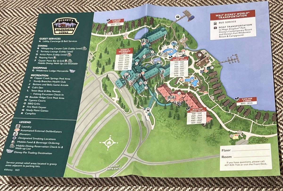 New Wilderness Lodge Map Look About Lodge Map