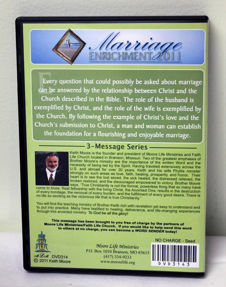 Marriage Enrichment 2011 by Keith & Phyllis Moore - 3 Message Series ...