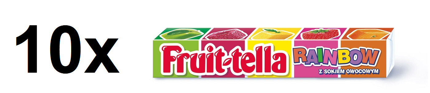 FRUITTELLA RAINBOW - FRUIT CHEWY CANDY - 10x41G=410G - LIMITED FLAVOUR ...