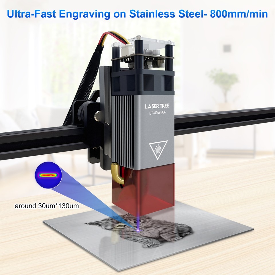 LASER TREE 5W Laser Module Head for Laser Engraver Wood Cutting DIY ...