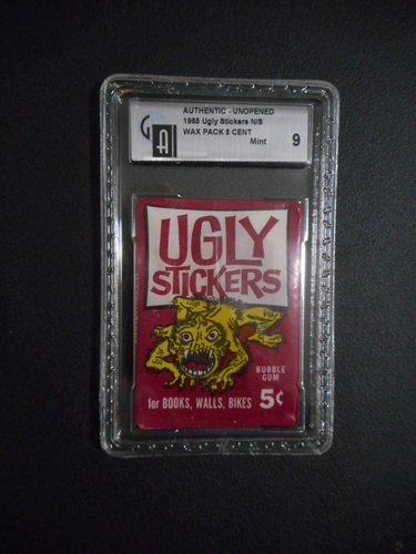 1965 UGLY STICKERS WAX PACK TOPPS (GAI GRADED 9) | eBay