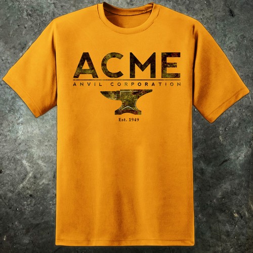 Acme Anvil Corporation Hommes T Shirt Wile E Coyote Roadrunner 80s ...