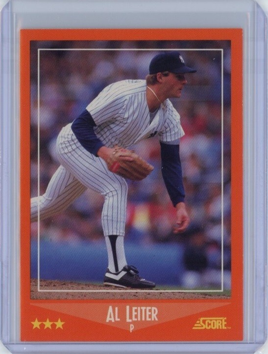AL LEITER 1988 Score Traded RC Rookie #97T Yankees Blue Jays Mets | eBay