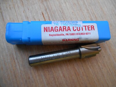 NIAGARA 3/32" HSS CORNER ROUNDING END MILL , 3/8" SHANK | eBay