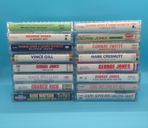 Lot Of 16 Vintage 80’s 90’s Country Music Cassette Tapes George Jones ...
