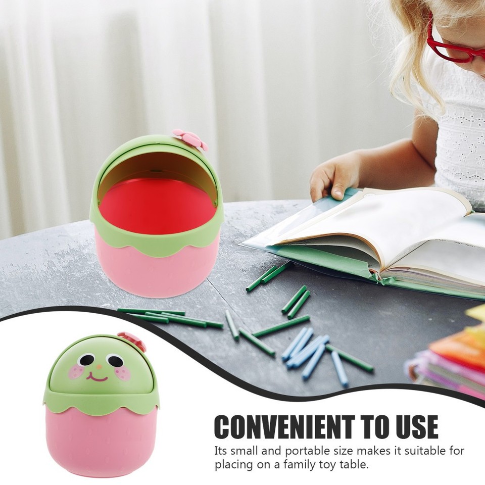 Desktop Small Storage Cases Table Trash Bin Creative Wastebasket | eBay ...