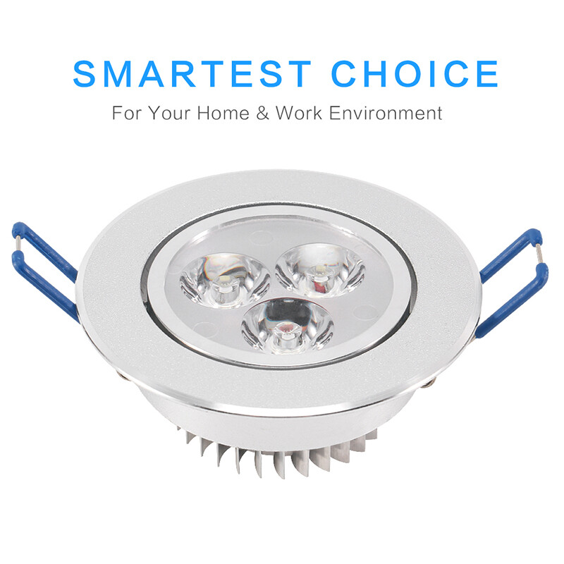 10pcs 3w/4w/5w Dimmable LED Round Panel Lights Ceiling Light Downlight ...