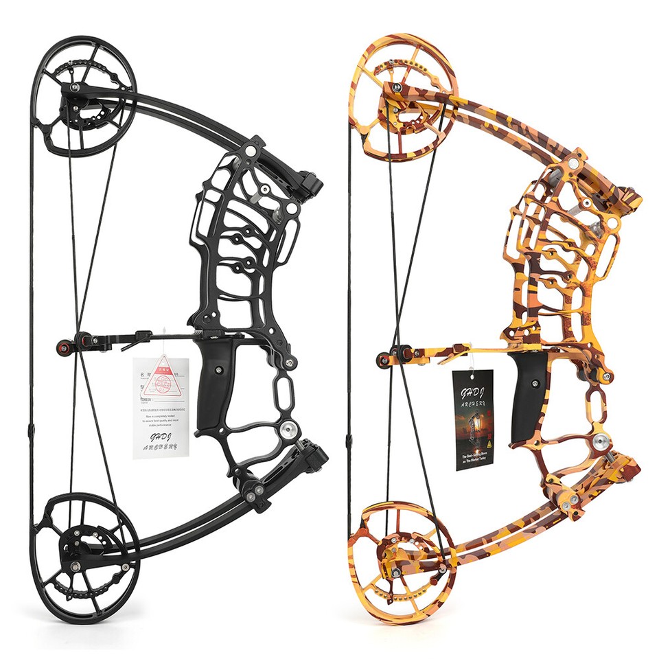 Archery Compound Bow Short Axis Dual-Use Steel Ball 30-60lbs Shoot ...