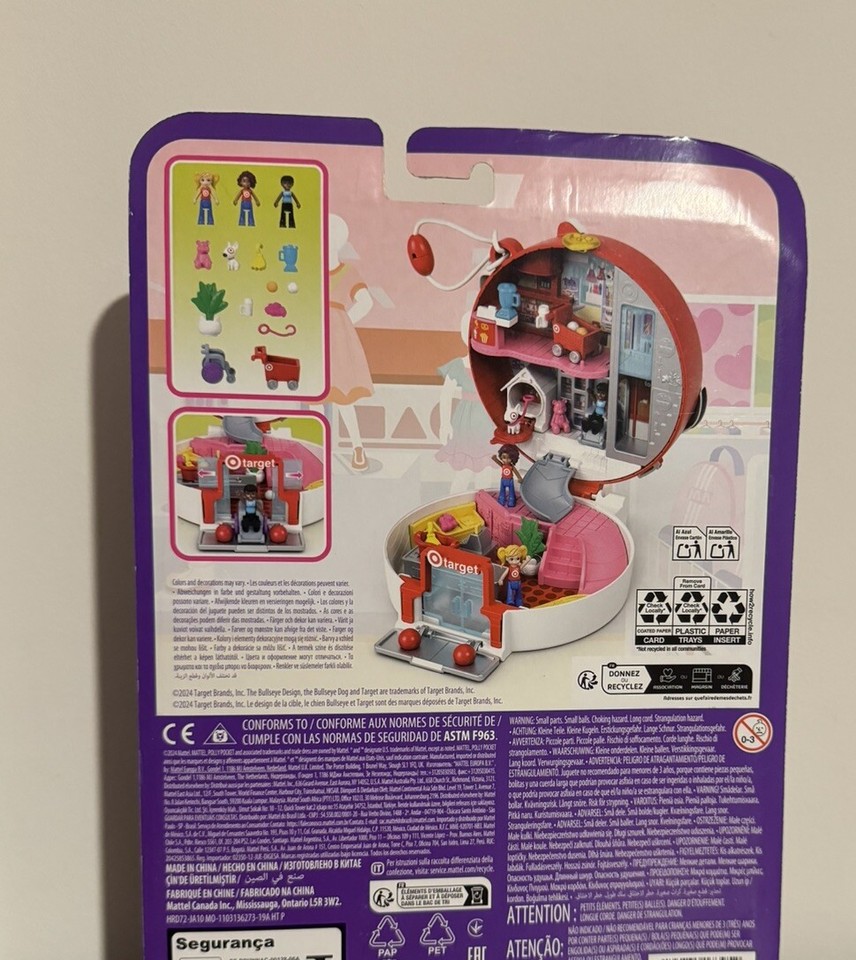 Polly Pocket TARGET Bullseye Adventure Exclusive Playset NWT Doll Mini ...