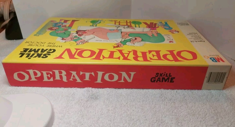 Vintage 1965 Operation Skill Game Smoking Doctor Milton Bradley 4545 ...